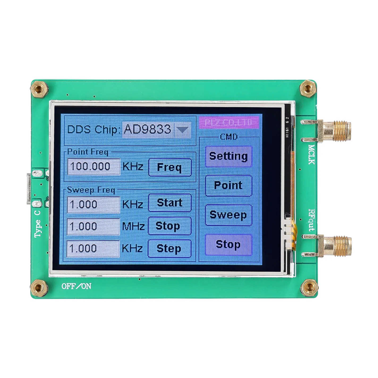 Touching-Screen-DDS-Module-Signal-Generator-10Bit-DA-Sinewave ...