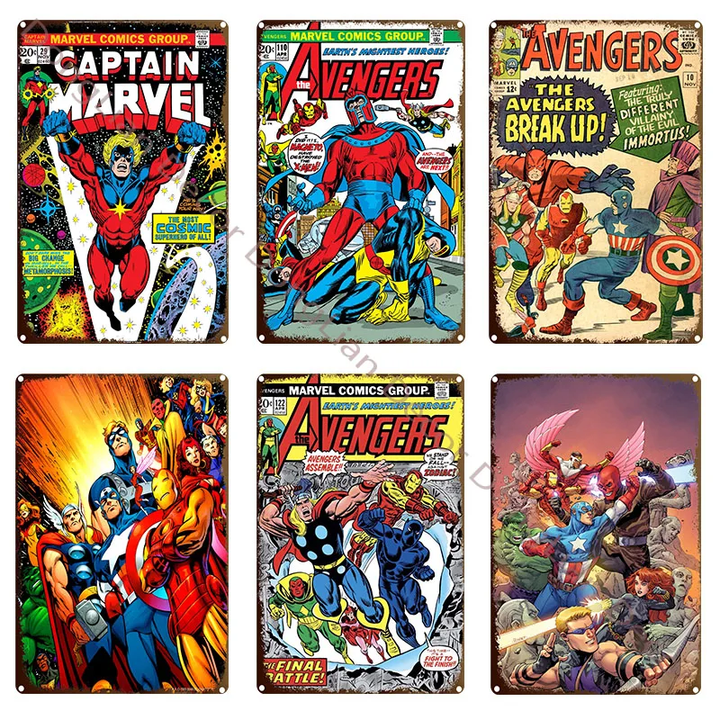 Classic Marvel Film Poster Metal Plate Tin Sign Vintage Ant-man Iron ...