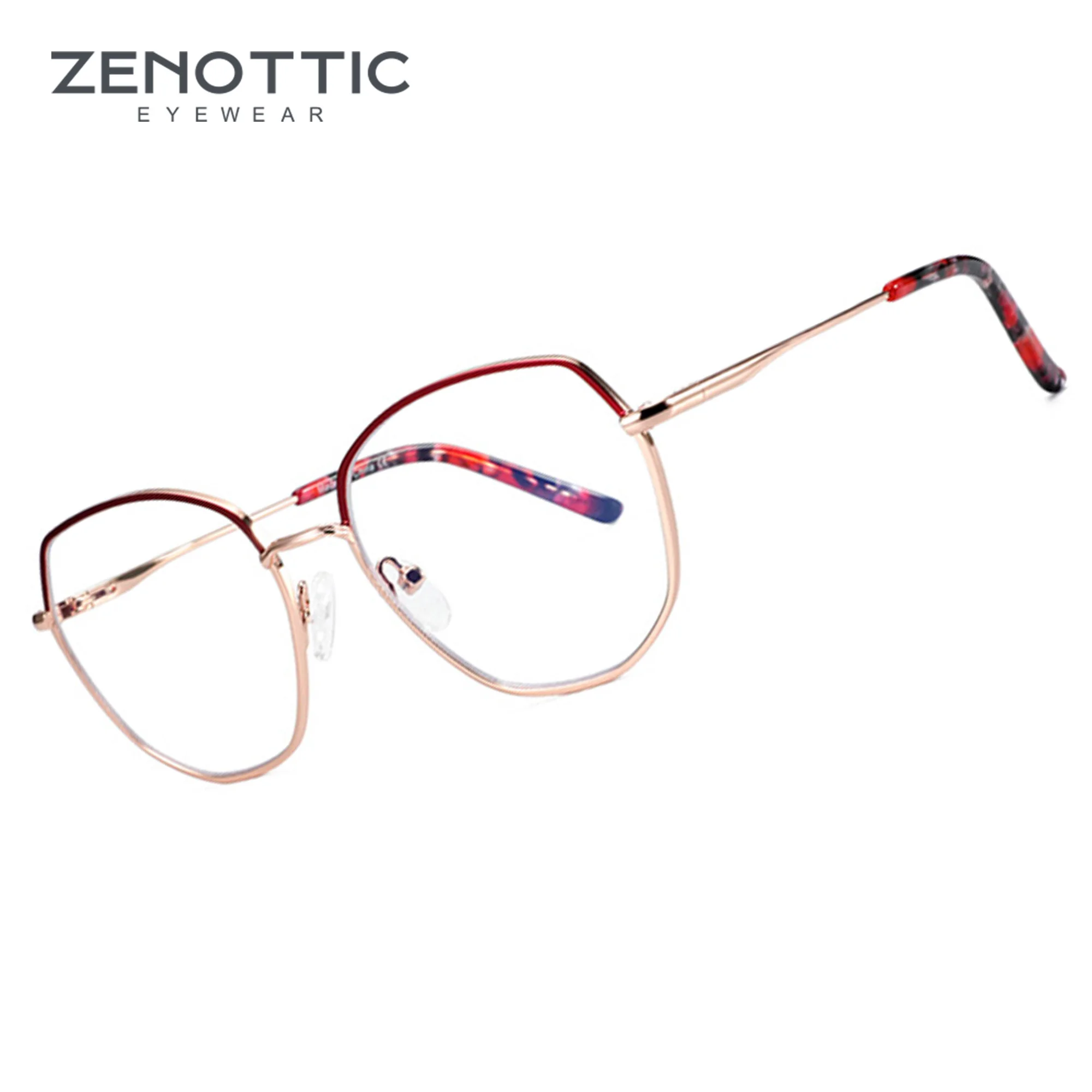 ZENOTTIC-Fashion-Hexagon-Anti-Blue-Light-Glasses-For-Women-Optical ...