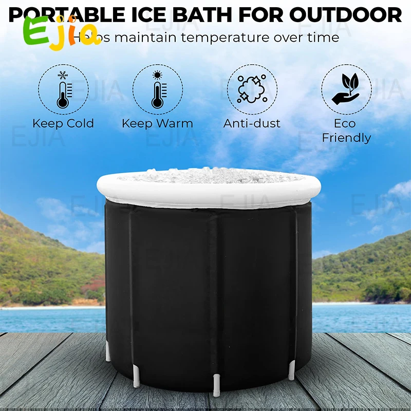 Stock-Dropshipping-Ice-Bath-barrel-Portable-Free-Standing-Cold-Plunge ...