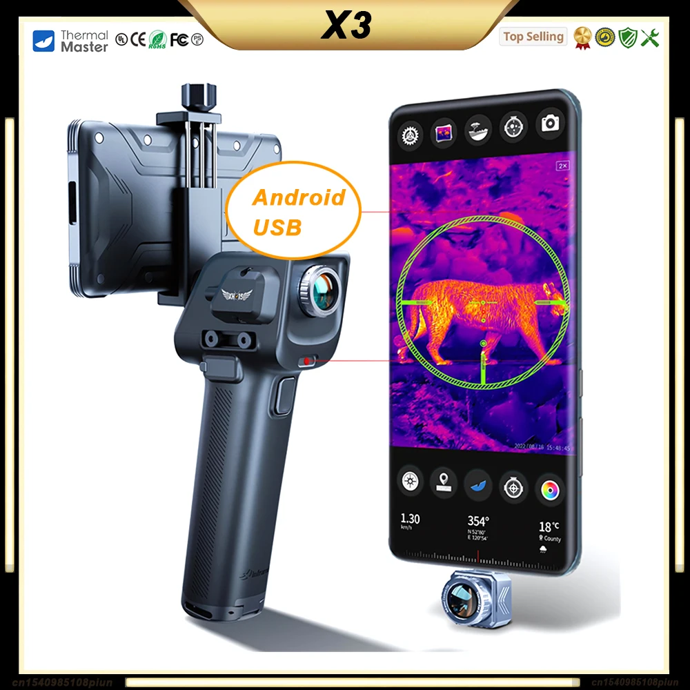 INFIRAY Thermal Master X3 cámara térmica 384 × 288 resolución IR 1640 ...