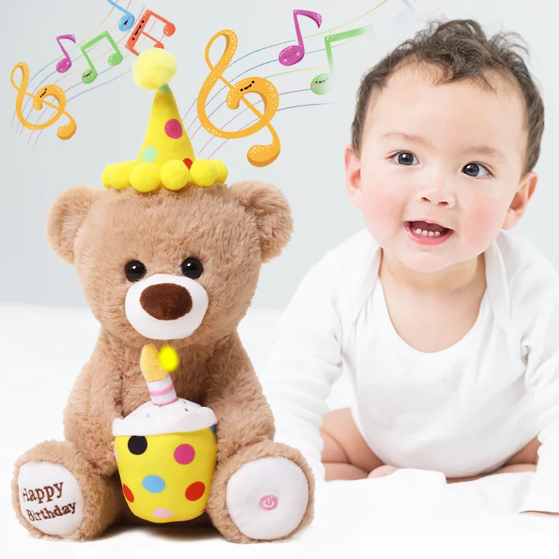 Cute-Electric-Sing-Happy-Birthday-Teddy-Bear-Plush-Toy-Sing-And-Blow ...