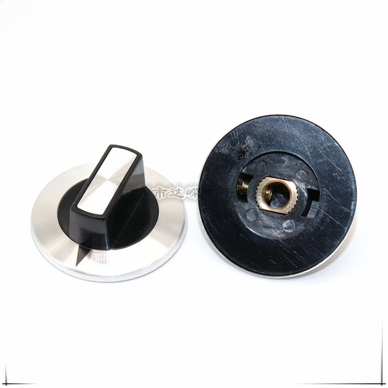 1PCS 37×14MM In-Line Triangle Indicator Metal Knob Cap Round Hole 6MM ...