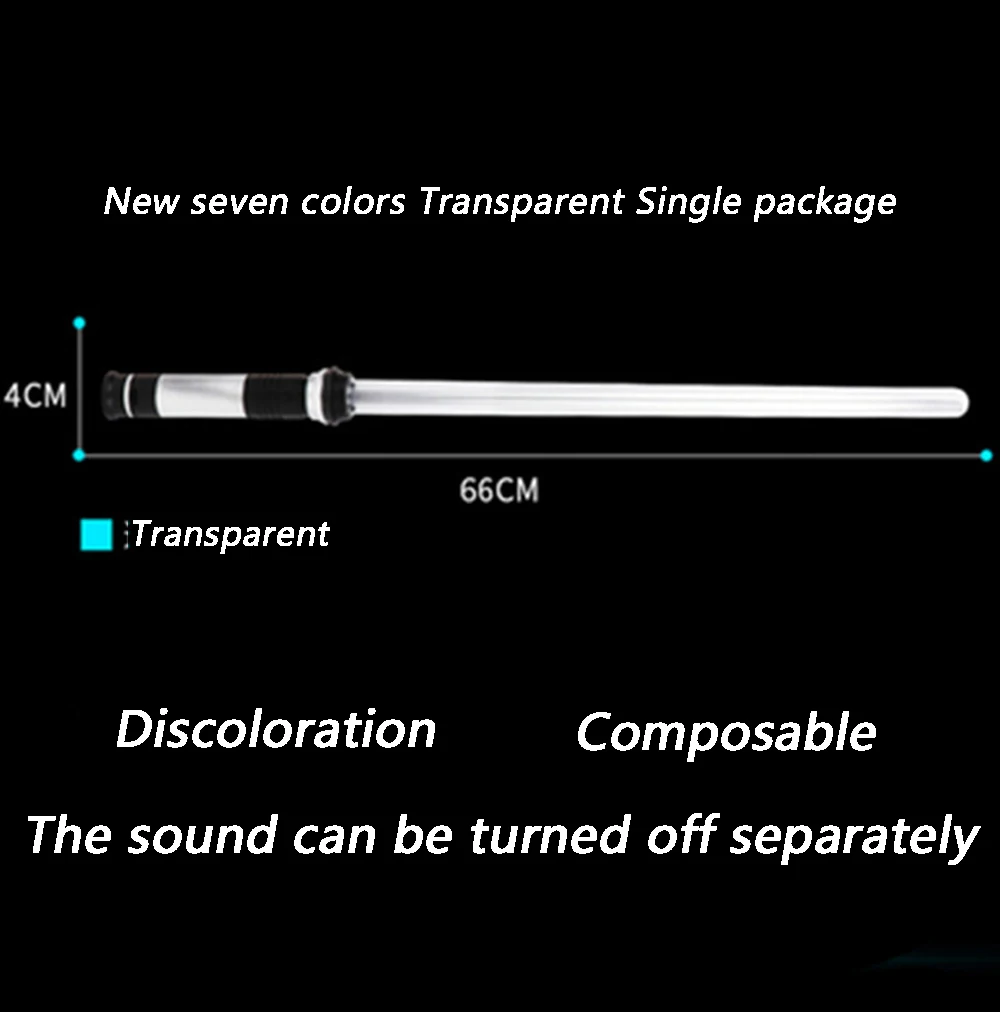 Bâton - épée - baguette,2 en 1 Sabre laser Rvb Harmonieux Katchenie RVB 7 Couleurs Changent ...