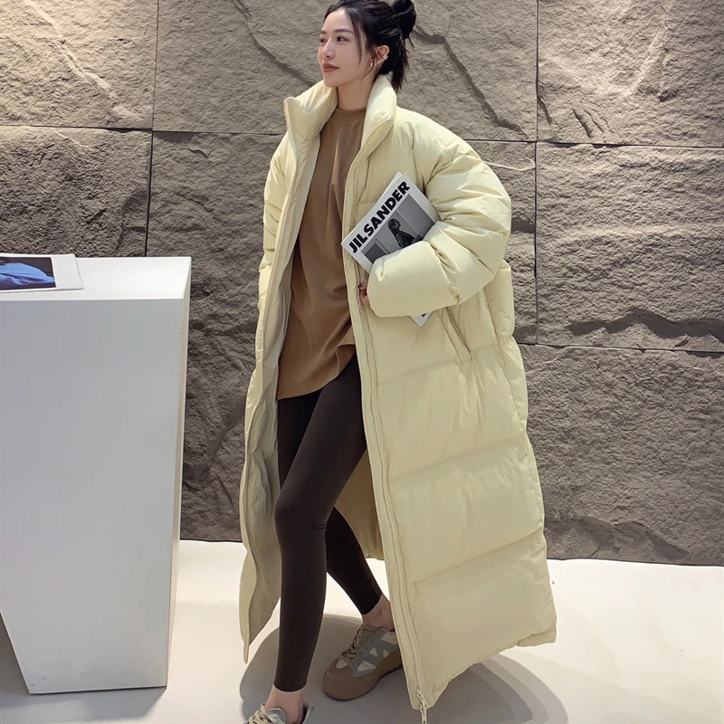 Puffer-Bread-Down-Jackets-for-Women-Long-Winter-Coat-Stand-Collar-Coats ...
