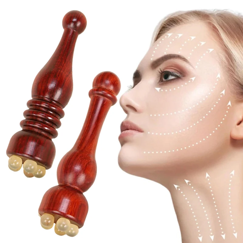 Smooth Face Massage Tool Sandalwood Gua Sha Face Skin Care Massage ...