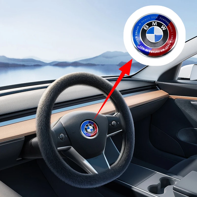 Car Steering Wheel Decoration Badge Sticker Emblem Accessories For BMW ...