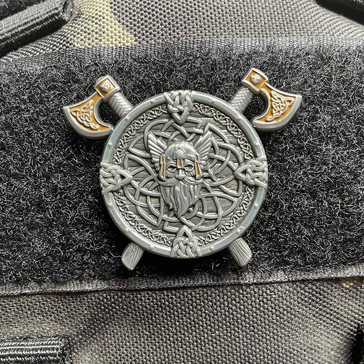Vintage-Metal-Patch-Nordic-Ancient-Viking-Totem-Emblem-Viking-Messenger ...