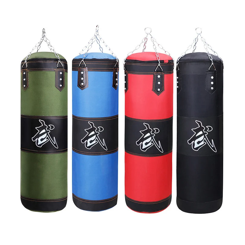 80cm-100cm-120cm-Empty-Boxing-Sand-Bag-Hanging-Kick-Sandbag-Durable ...