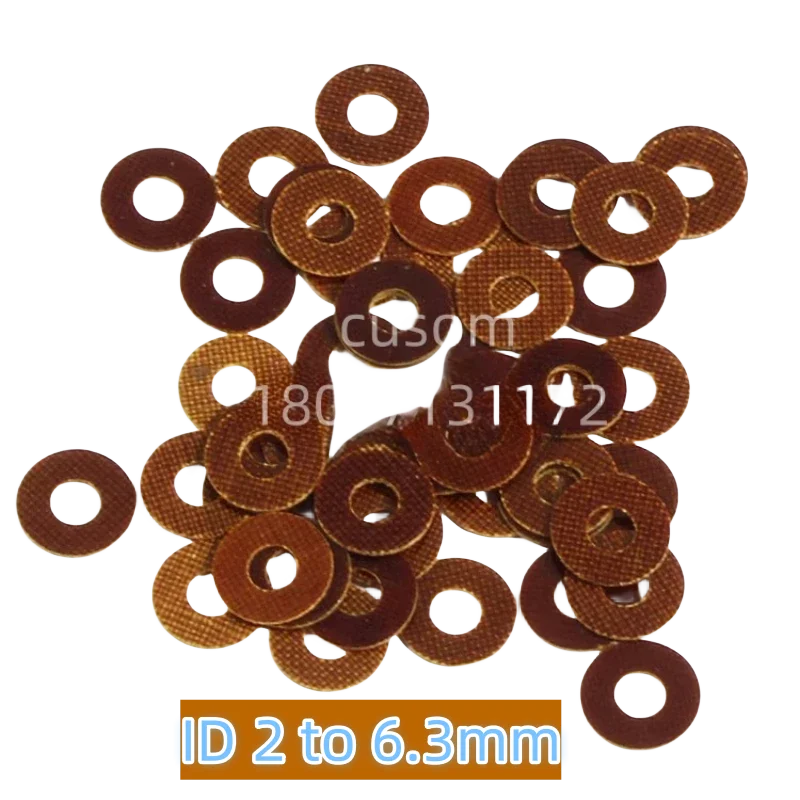 100pcs-PF-Washers-Phenolic-Resin-Spacers-Phenol-Formaldehyde-Plastic ...
