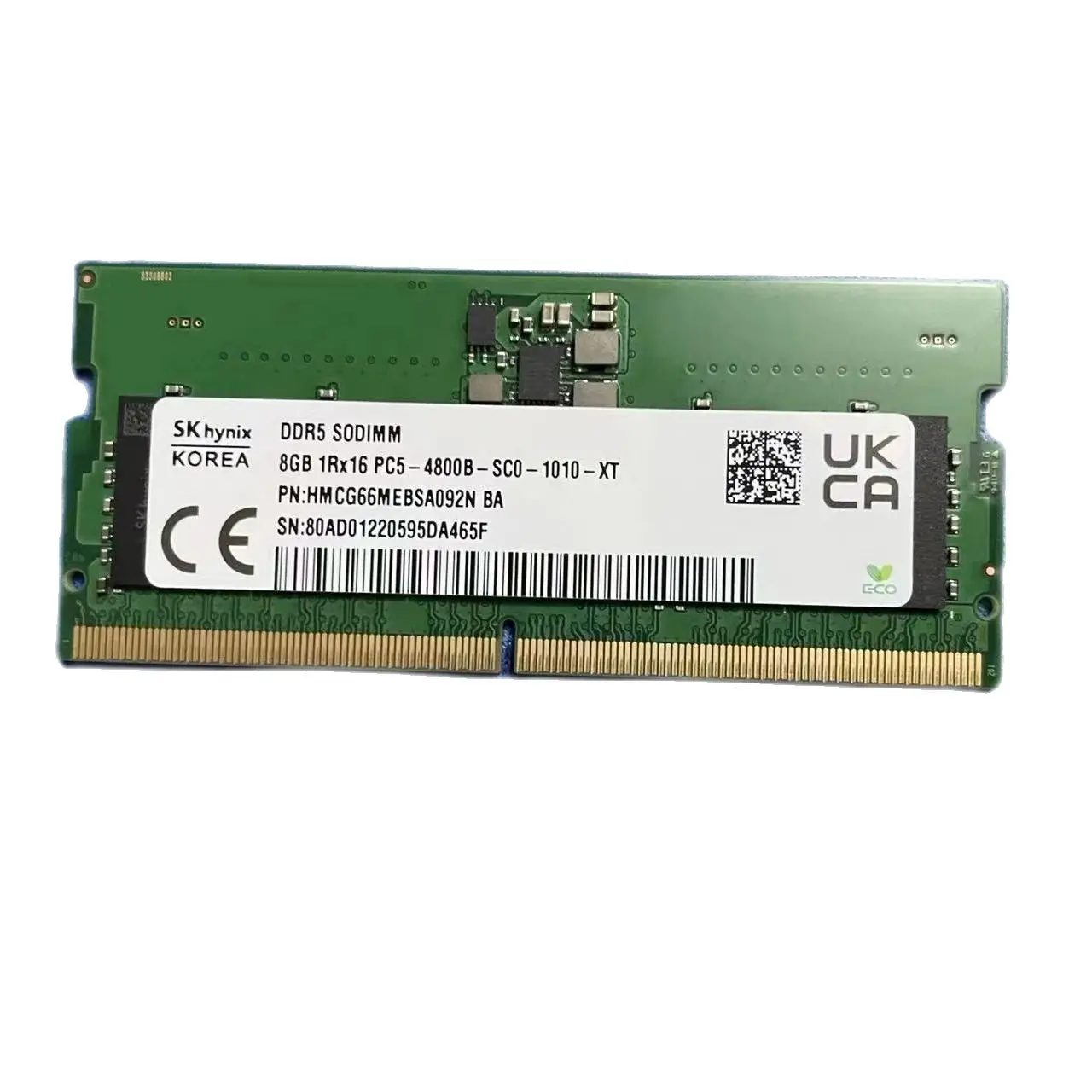 SK hynix DDR5 SODIMM 8GB 1Rx16 PC5 - 4800B - SC0 Laptopk ذاكرة Itx RAM مصغر المضيف
