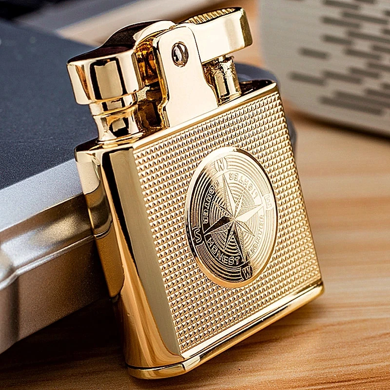 Honest-Windproof-Retro-Copper-Cigarette-Cigar-Lighter-Mens-Smoking ...