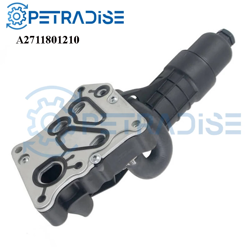 New-Aluminum-Oil-Cooler-Filter-Housing-For-Mercedes-Benz-C250-W204 ...