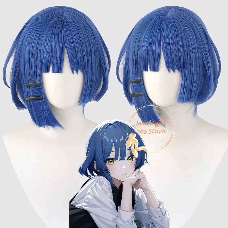 Anime-Bocchi-Yamada-Ryo-Cosplay-Wig-Women-Short-Blue-Yamada-Ryo-Wigs ...