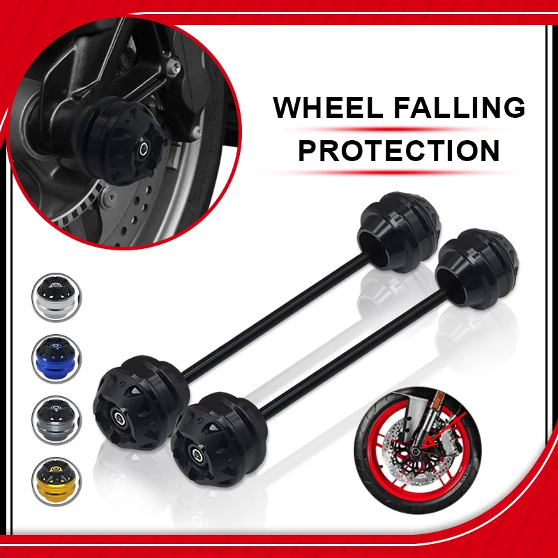 2024-New-Motorcycle-Front-Rear-Wheel-Anti-Drop-Fork-Axle-Slider-Crash ...