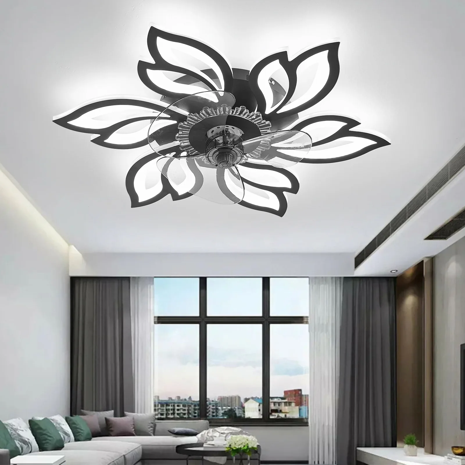 Modern-minimalist-high-wind-ceiling-fan-light-with-built-in-remote ...