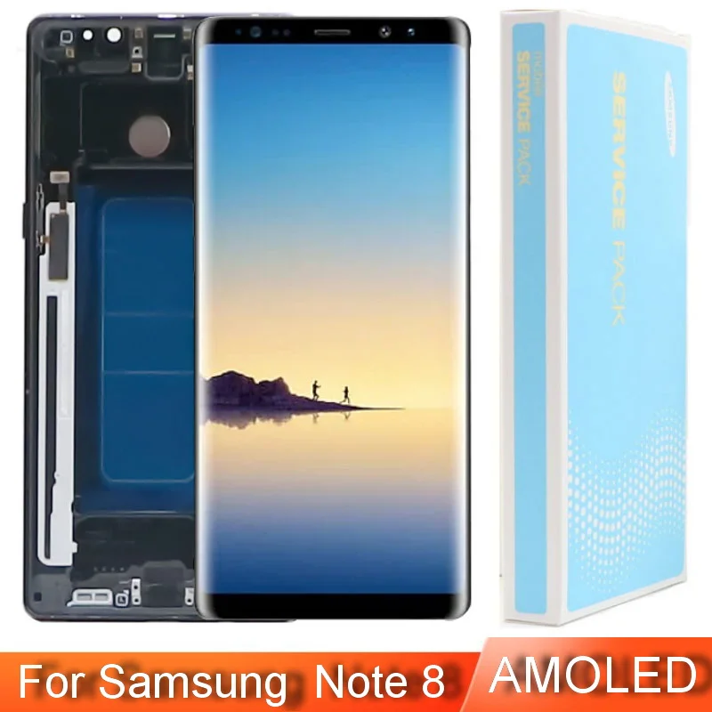 AMOLED-Note8-screen-With-Frame-For-Samsung-Galaxy-NOTE-8-LCD-N950-N9500 ...