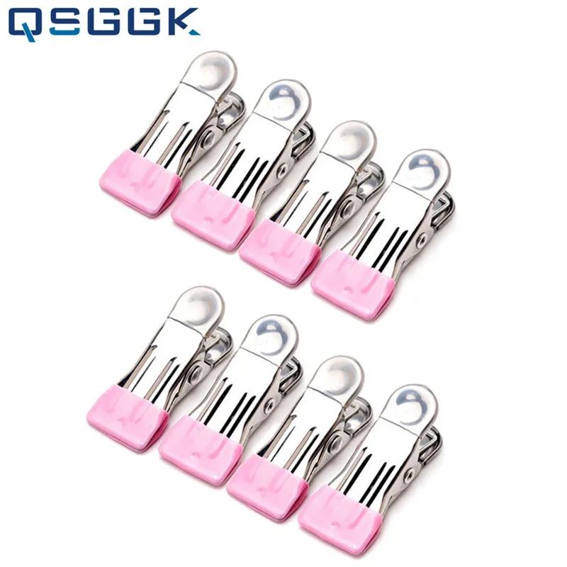 10Pcs Stainless Steel Airing Clothes Clips Household Multipurpose ...