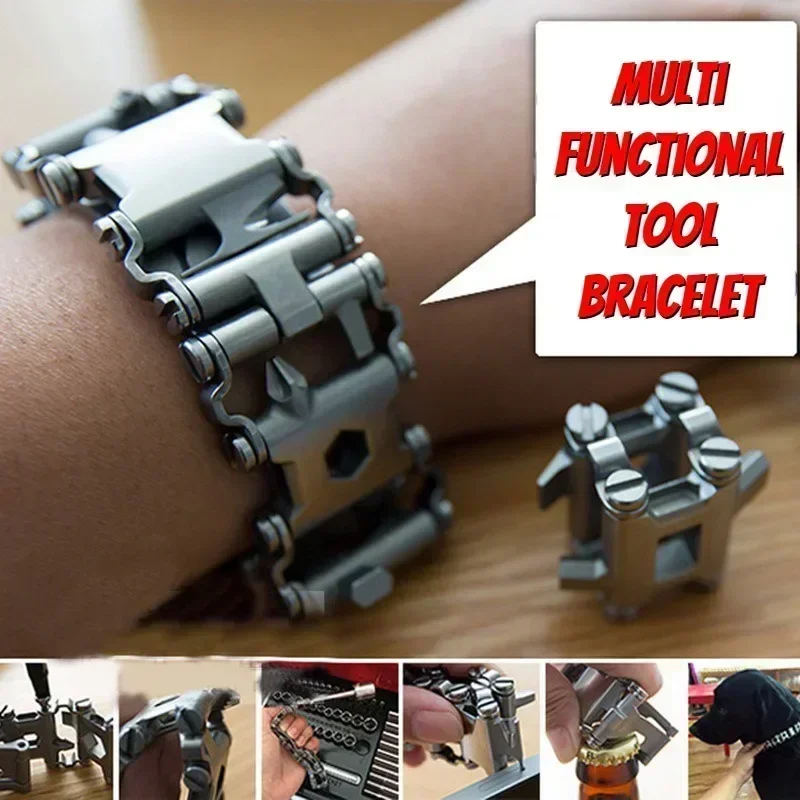 Multifunction-Tool-Bracelet-Tread-Bracelet-Stainless-Steel-Bolt-Driver ...