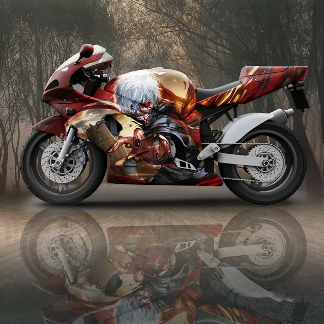 Full Body Racing Graphic Decals Vinyl Wrap Motorcycle Full Wrap ...