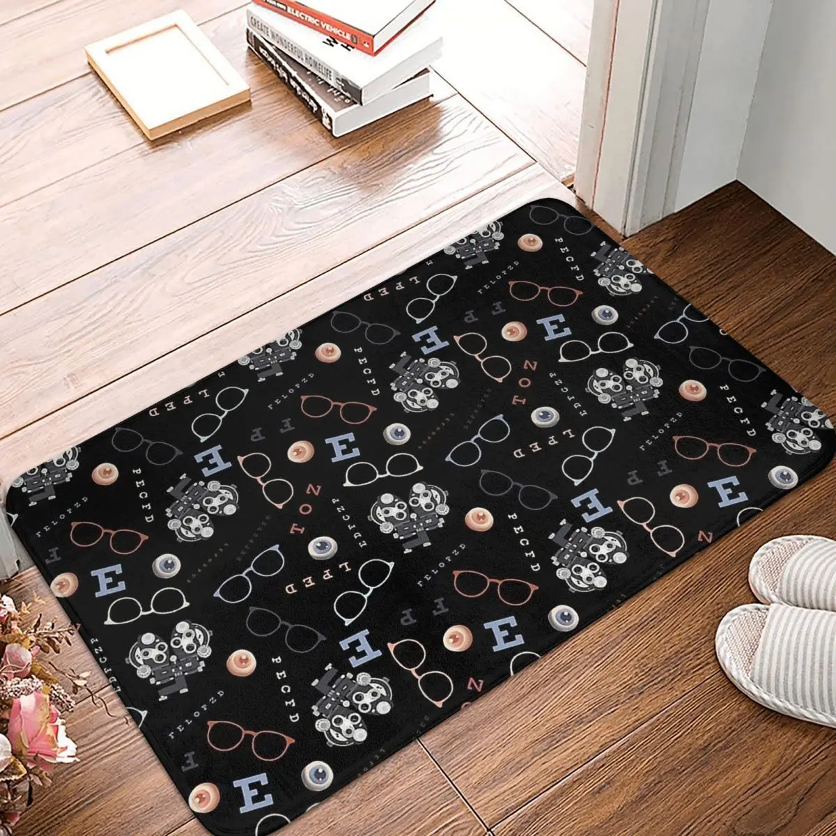 Bedroom-Mat-Optometry-On-Black-Doormat-Living-Room-Carpet-Balcony-Rug ...