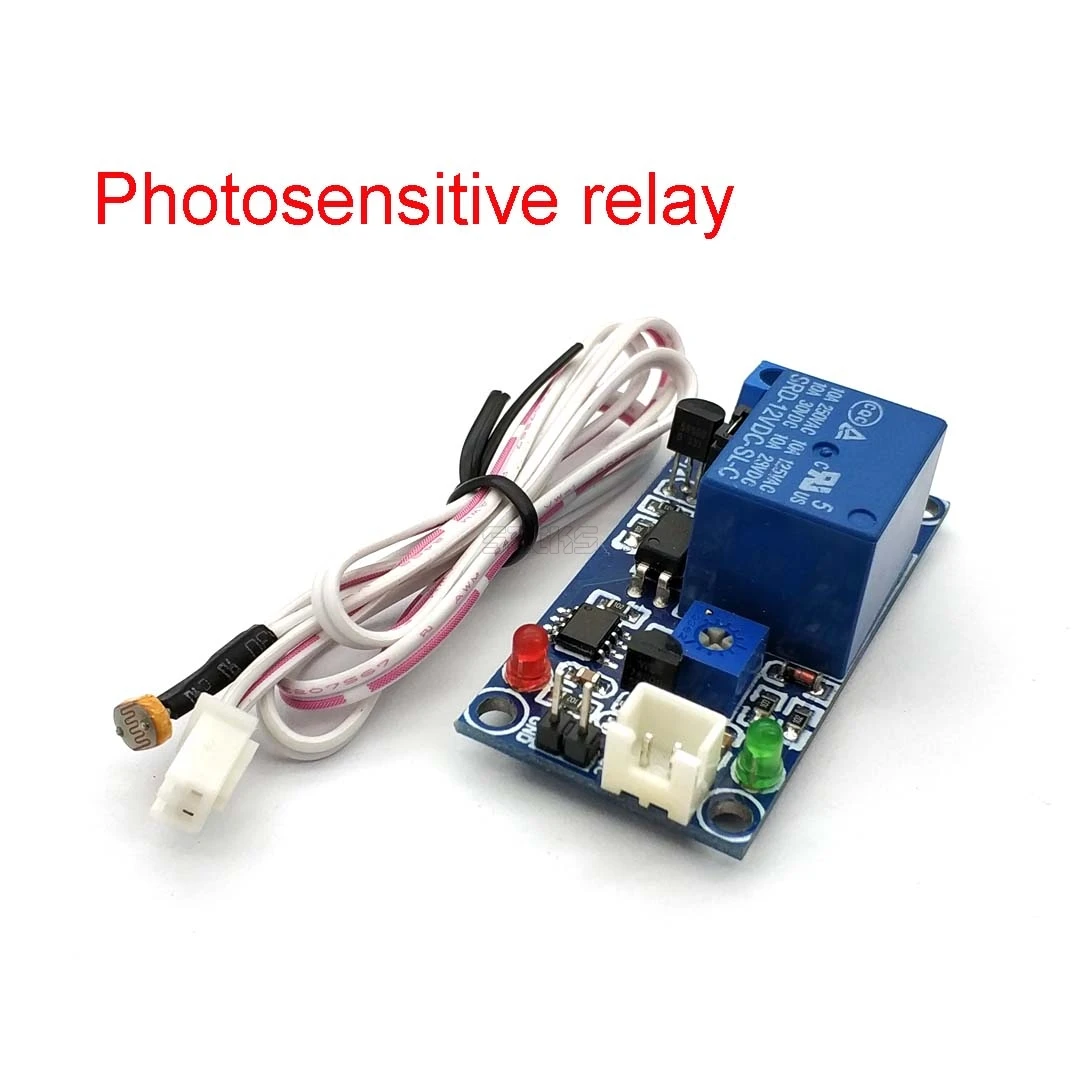 Dc 5v 12v Light Photoswitch Sensor Switch Ldr Photoresistor Relay ...