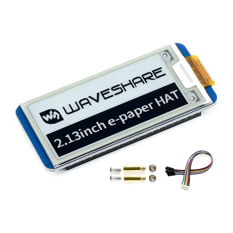 Waveshare-LCD-Pixel-E-Ink-Display-para-Raspberry-Pi-HAT-2-cores-250x122 ...