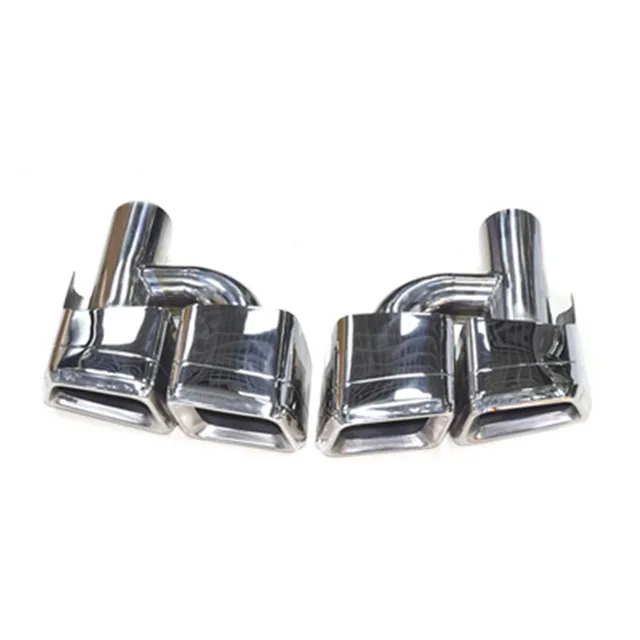 2pcs/Set 304 Stainless Steel Car Exhaust Tip For Mercedes Benz W212 E63 ...