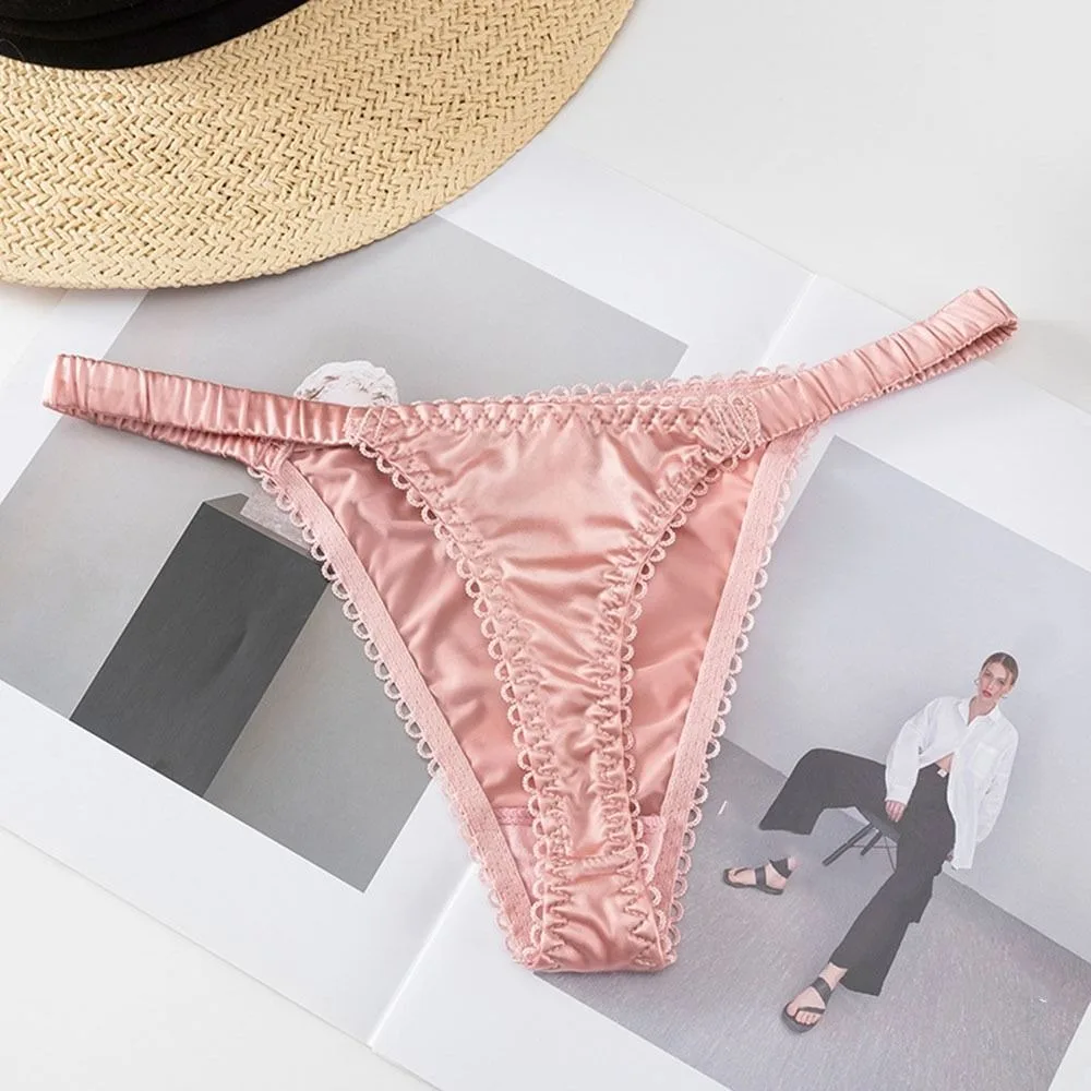 String-Respirant-en-Satin-avec-Nminist-riels-d-pour-Fille-Sous-v-tement ...