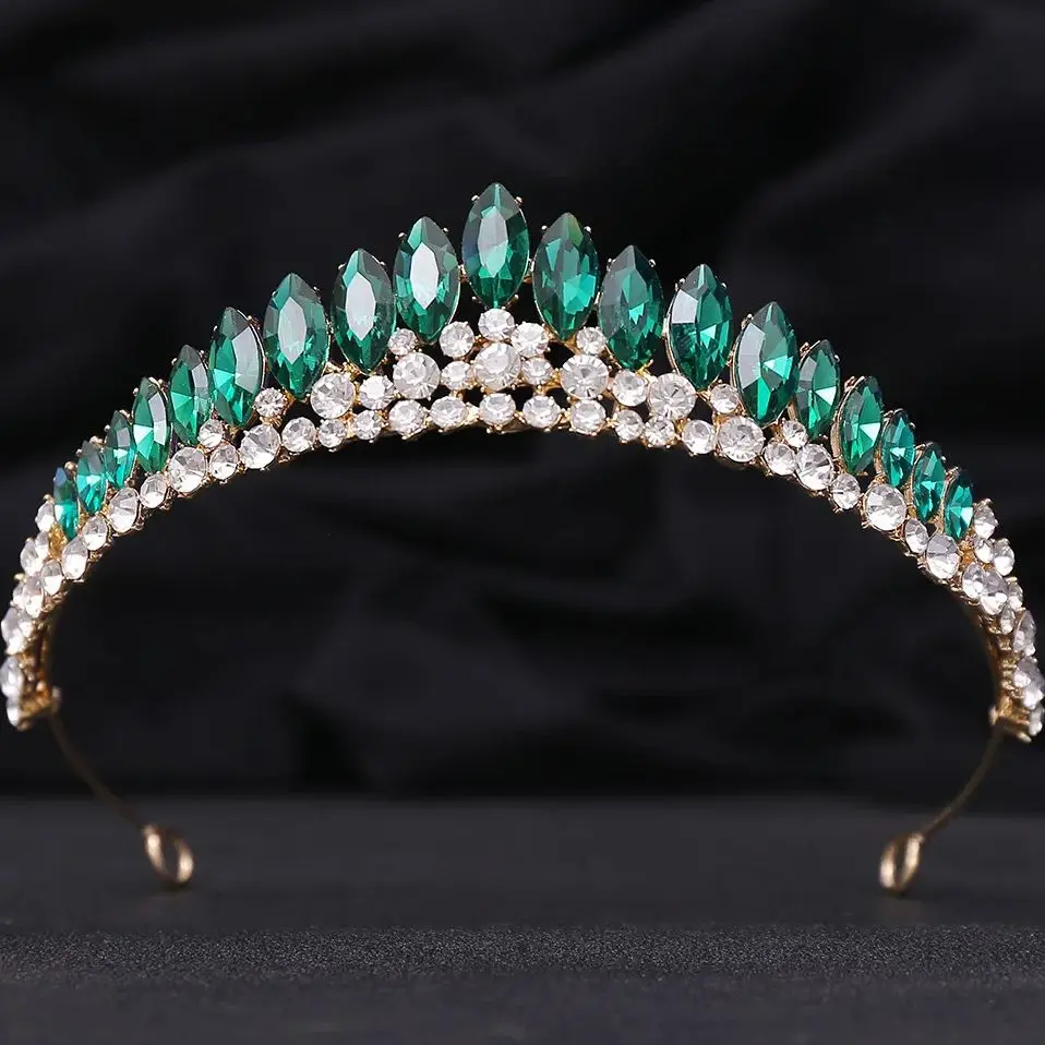 DIEZI-Korean-Sweet-Cute-6-Colors-AB-Crystal-Tiara-Crown-For-Women-Girls ...