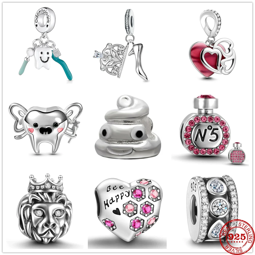 New-925-Sterling-Silver-Care-Teeth-Dentist-Toothbrush-Shit-Perfume ...