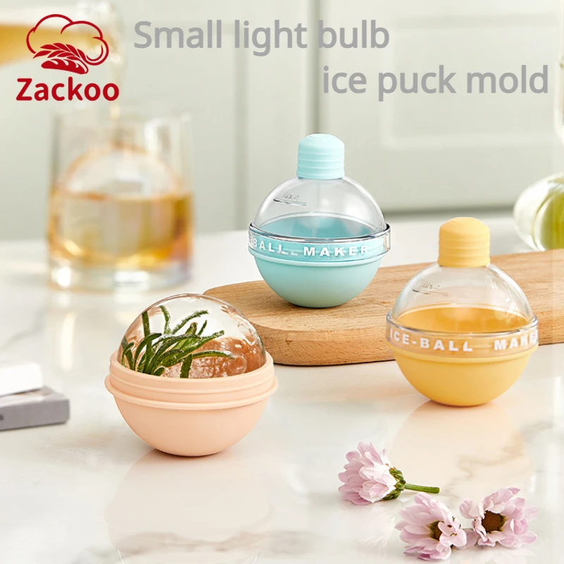 Zackoo-Large-Ice-Cube-Moldes-Silicona-Reposteria-Frozen-Light-Bulb-Ball ...