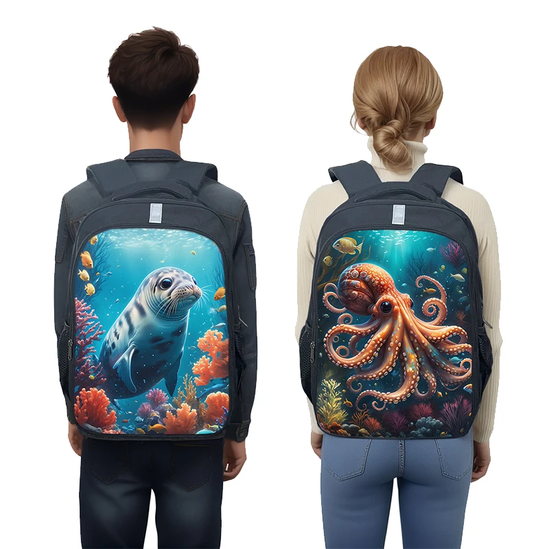 AI-Colorful-Ocean-Animal-Backpack-Octopus-Sea-Turtle-Seahorse-Starfish ...