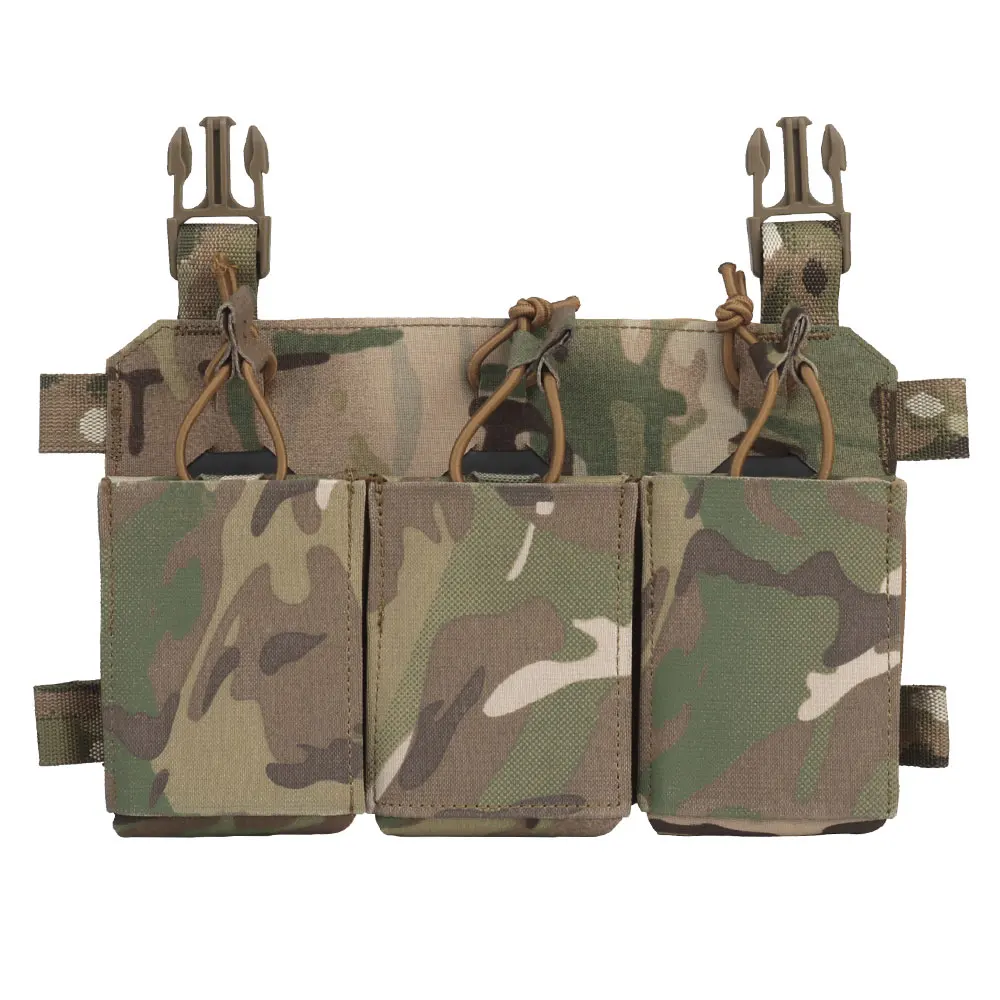 Tactical Plate Carrier Front Flap Pouch 545/762/556 Triple Mag Pouch ...