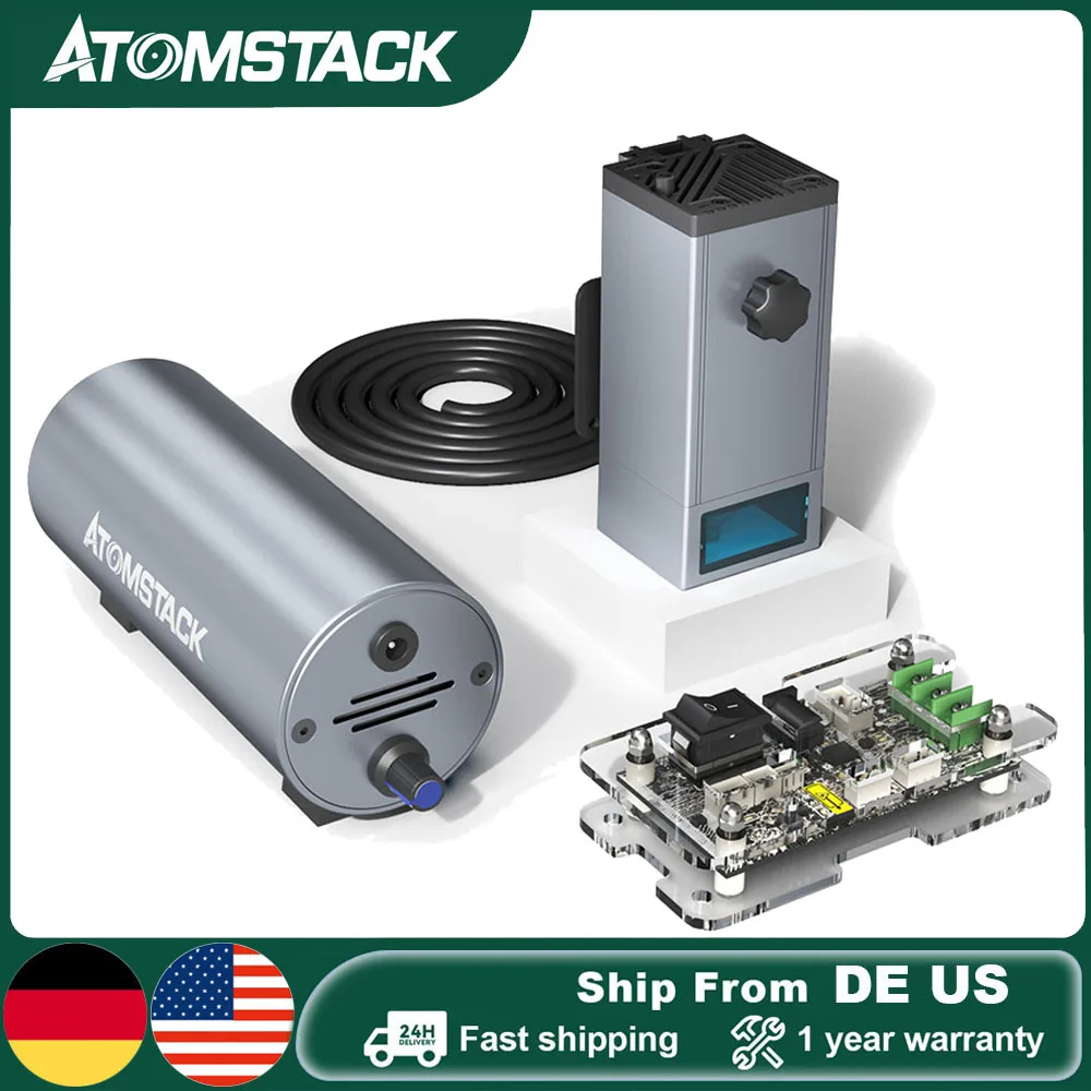 ATOMSTACK-M100-20W-Laser-Module-With-Air-Assist-Kit-Engraving-Head ...