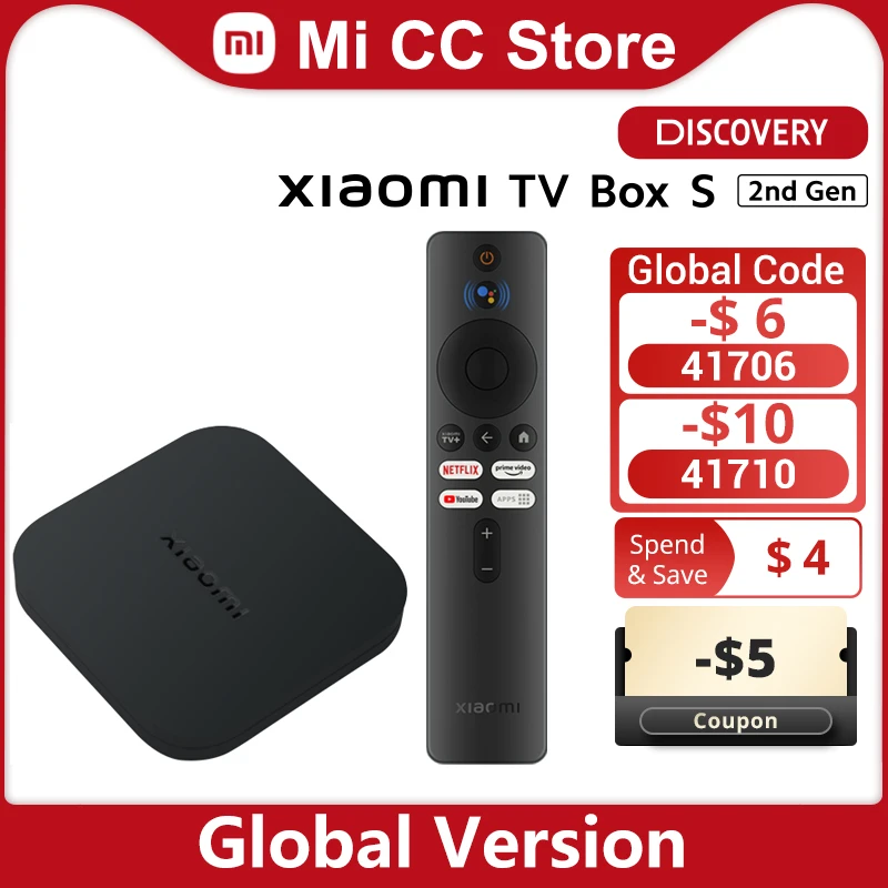 [World Premiere] Xiaomi Mi TV Box S 2nd Gen Global Version 4K Ultra HD ...