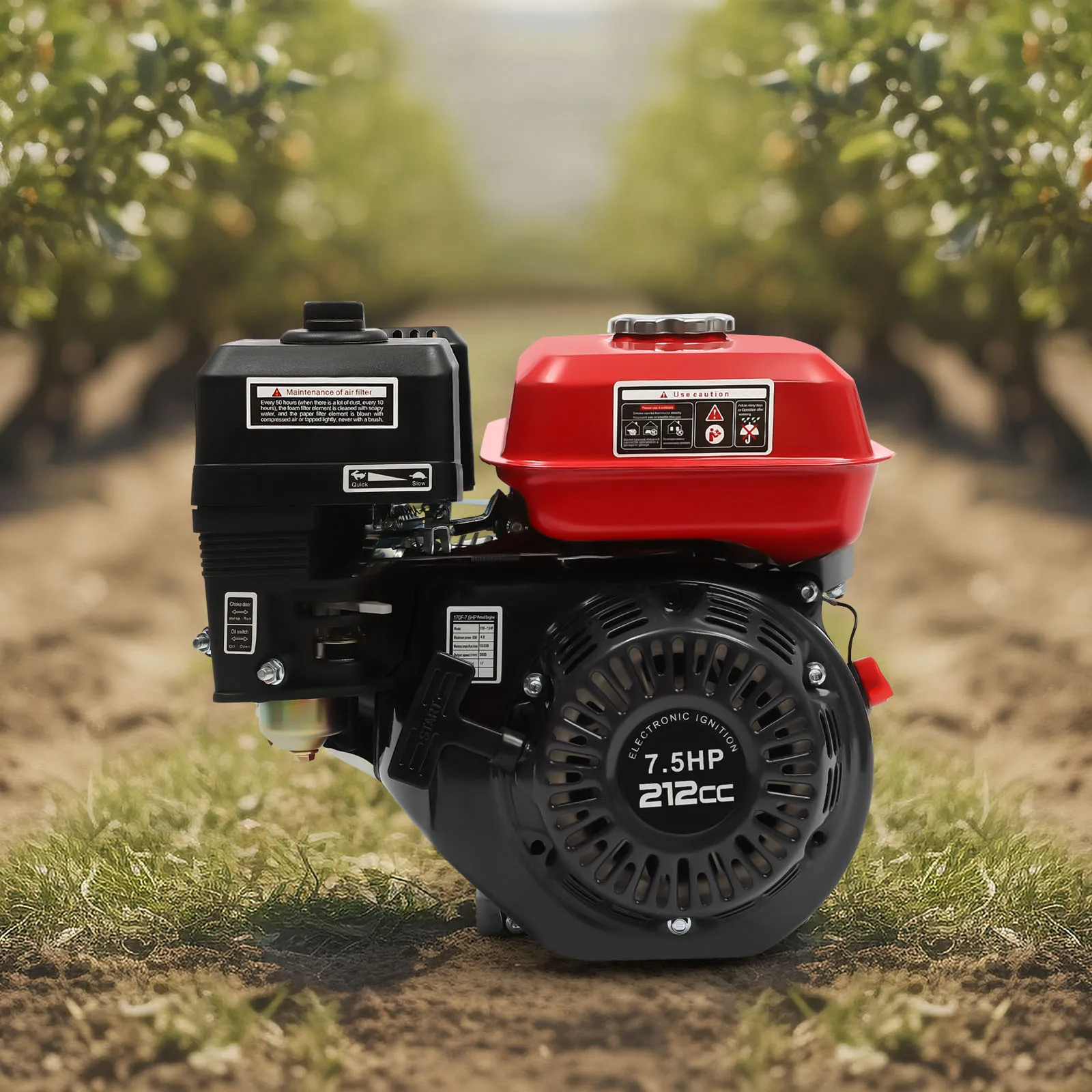 7.5hp Strong Power Engine Anti-Vibration Gasoline Engine for Water ...