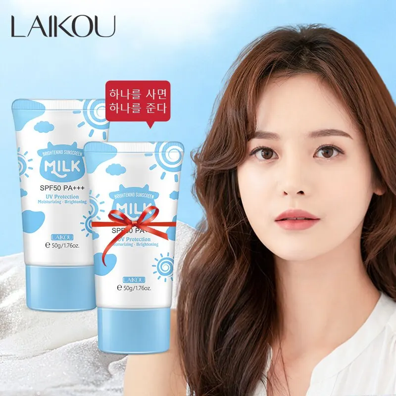 Laikou Milk Brightening Sunscreen Moisturizing Spf50 Uv Protection 50g ...