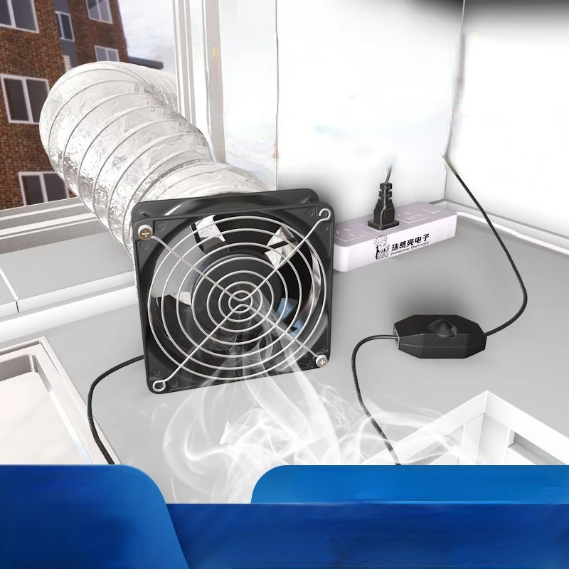 Domestic fume exhauster strong exhaust fan rental room kitchen exhaust ...