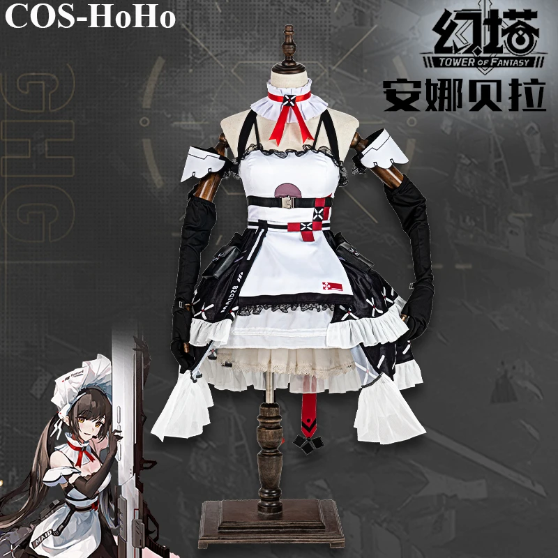 Cos-hoho Anime Tower Of Fantasy Annabella Game Suit Lovely Maid Dress ...