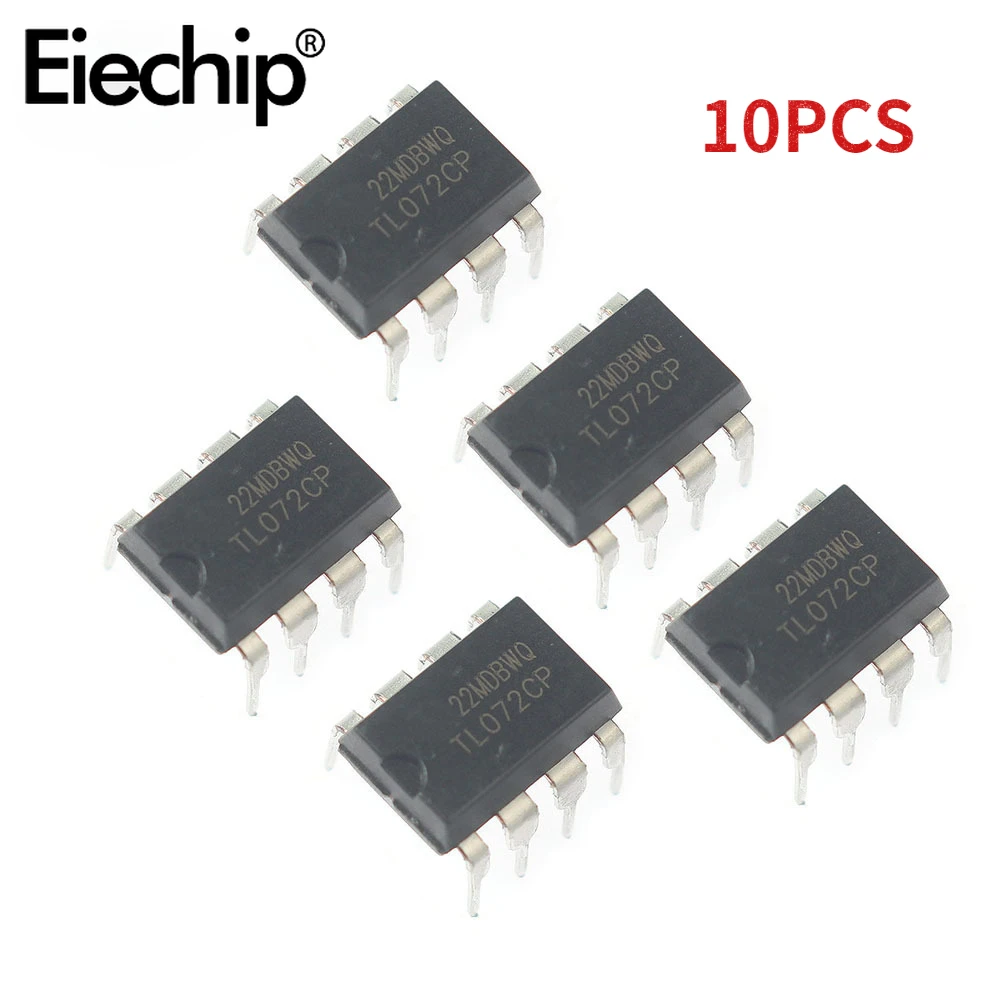 10PCS-TL072-DIP8-Amplifier-Set-Low-Noise-FET-Input-Operational-Amplifiers-DIP-8-Integrated ...