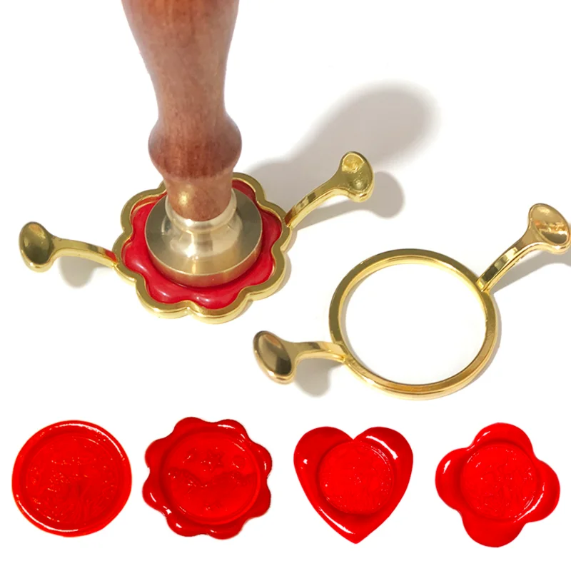 Metal-Wax-Seal-Stamp-Round-Mould-Wax-Seal-Mold-Flower-Heart-Square ...