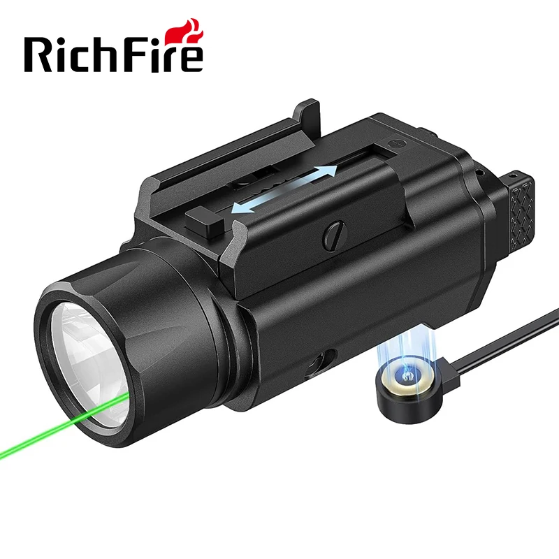 Richfire-1600-Lumens-Weapon-Light-Magnetic-Rechargeable-Strobe-Sub ...