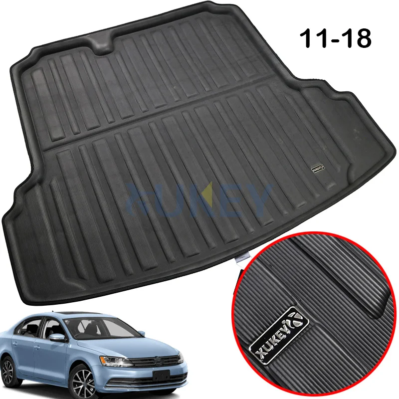 Boot-Mat-Cargo-Liner-Rear-Trunk-Tray-Floor-Carpet-Mud-Kick-Pad-For-VW ...