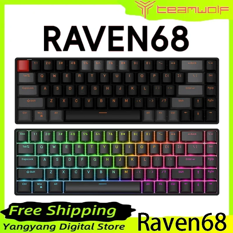 Teamwolf-RAVEN68-wired-magnetic-axis-mechanical-keyboard-8K-fast ...