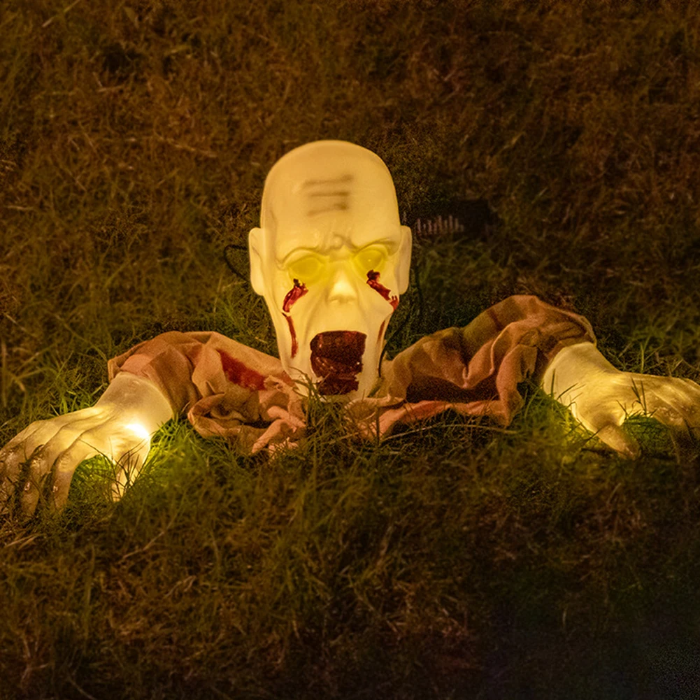 Halloween-Realistic-Skeleton-Props-with-LED-Creepy-Glowing-Zombie ...