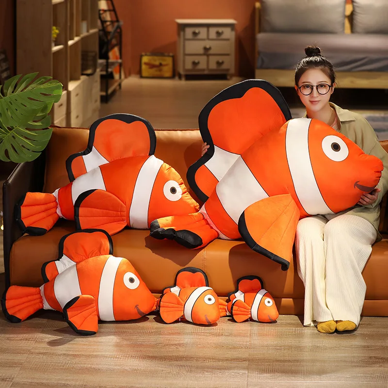 30CM Disney Anime Super Cute Nemo ClownfishToy Simulation Marine Life ...