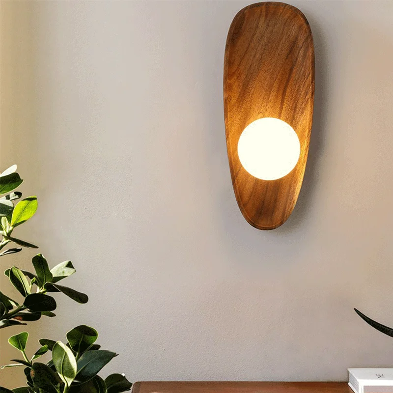Japanese-Minimalist-Solid-Wood-Living-Room-Wall-Light-Sconce-Porch-LED-Study-Beside-Lamp-Nordic ...