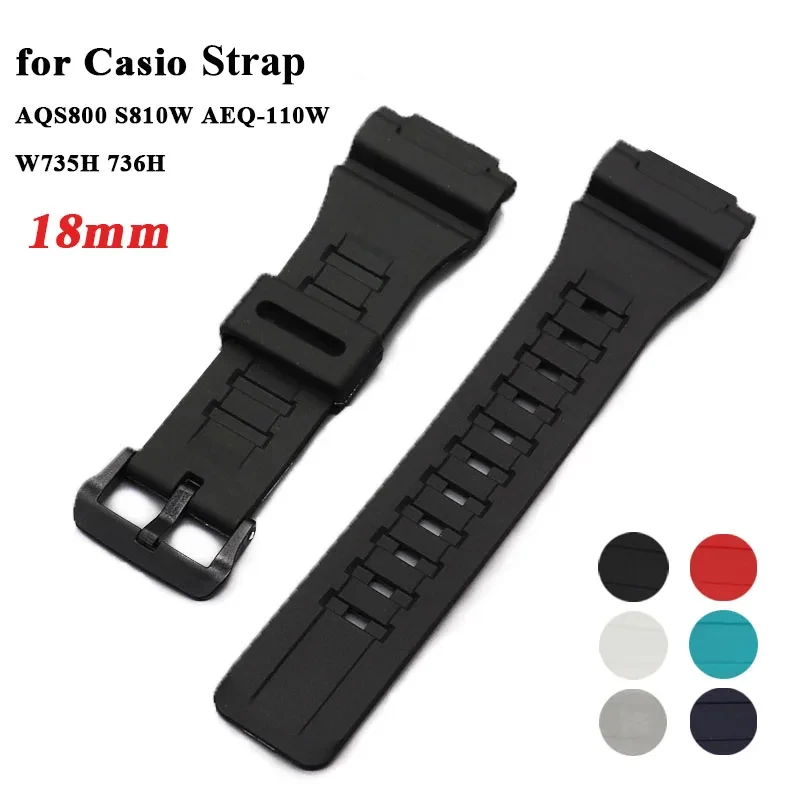 18mm-Silicone-Watch-Band-for-Casio-for-G-Shock-AQS800-S810W-AEQ-110W ...