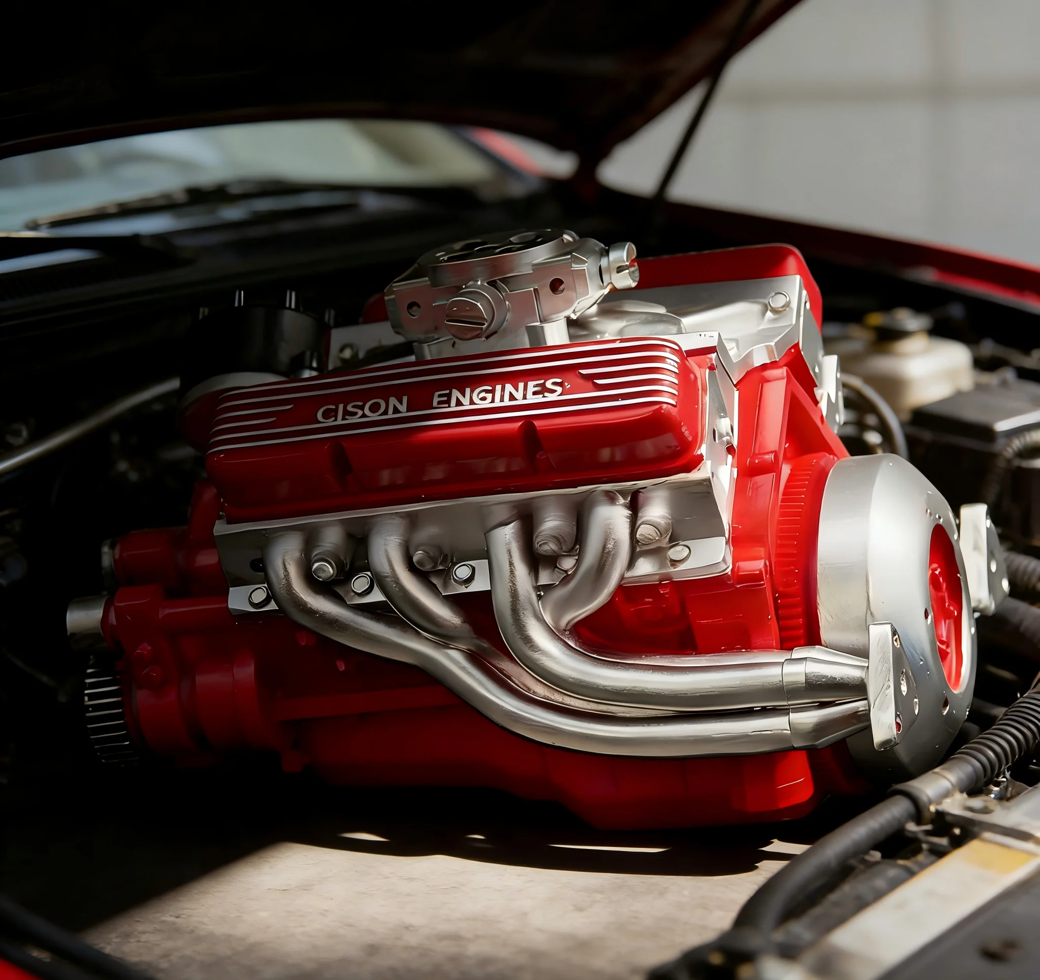 New V8 Engine Model Ornament, Metal Micro Engine Model Educational ...